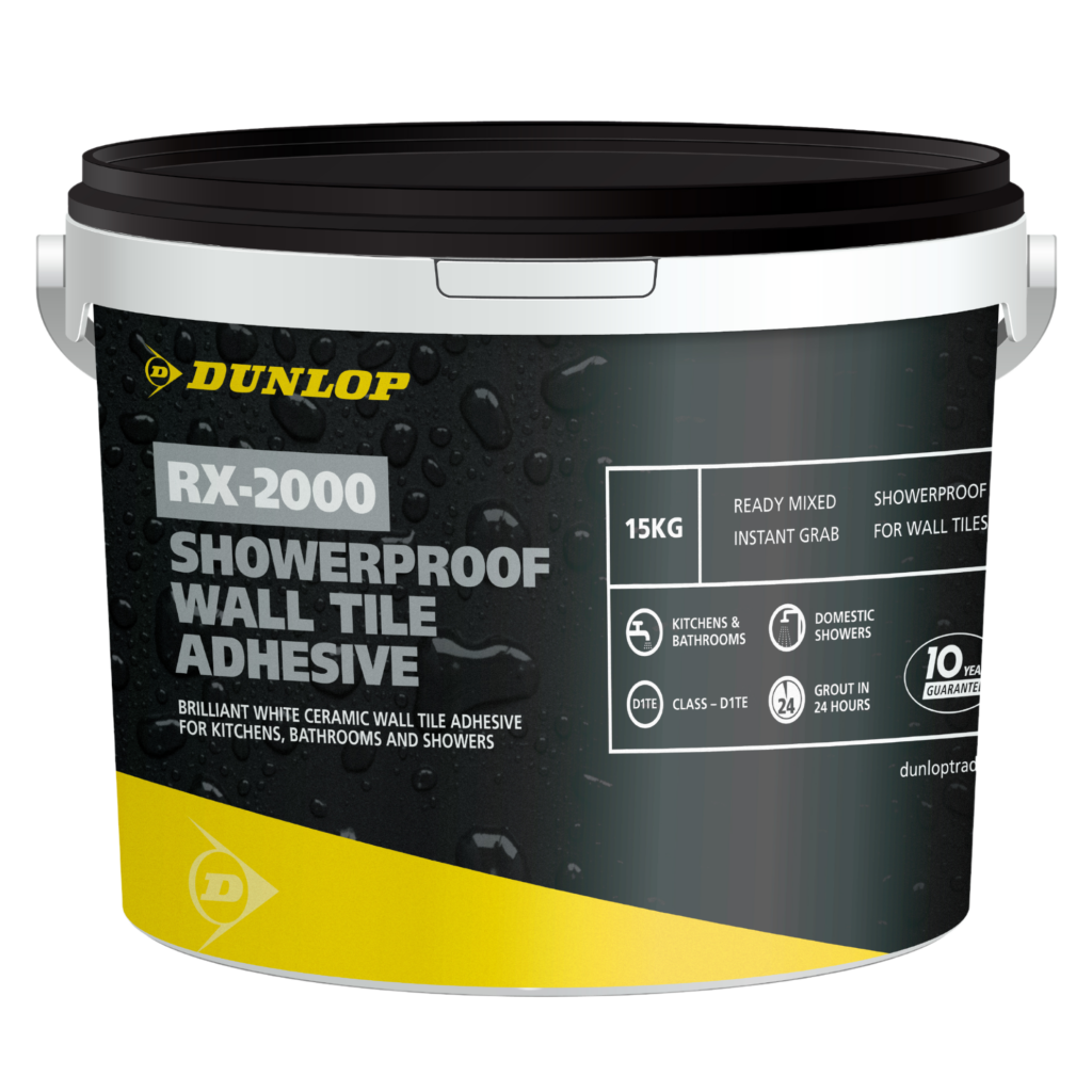 Showerproof Tile Adhesive | Water-Resistant | Dunlop Trade